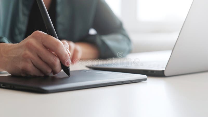 Digital Sketching Web Design Graphic Editor Pen Stock Photo - Image of ...