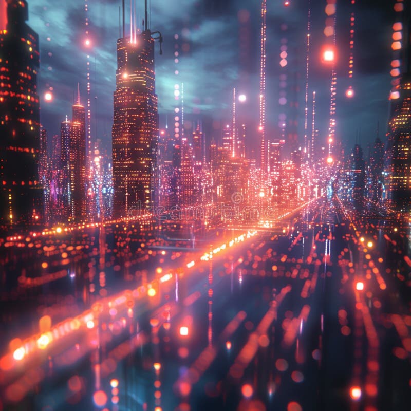 Digital Skyline with Holographic Matrix and Binary Particles Network ...