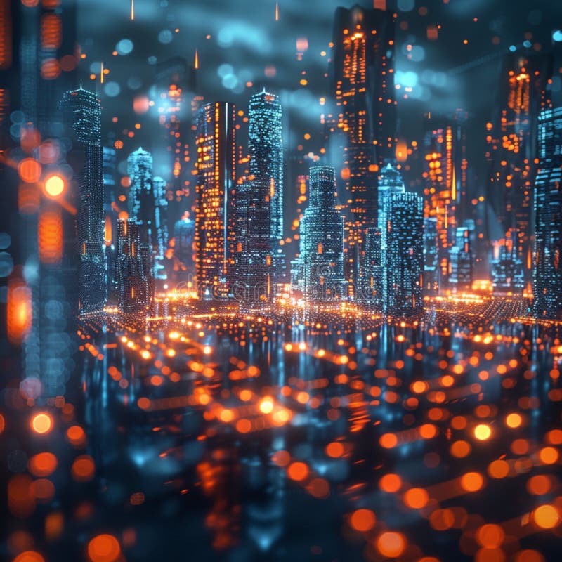 Digital Skyline with Holographic Matrix and Binary Particles Network ...