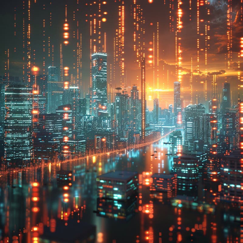 Digital Skyline with Holographic Matrix and Binary Particles Network ...