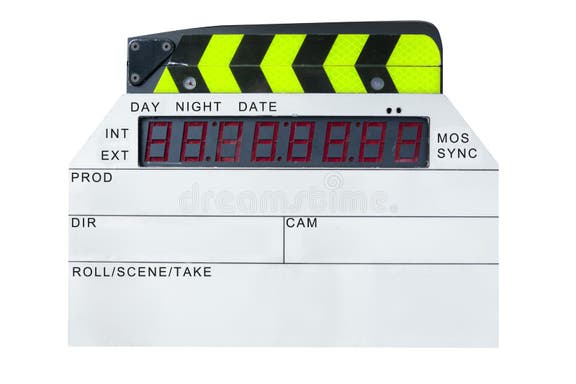 Digital Slate stock photo. Image of director, clipping - 20123066