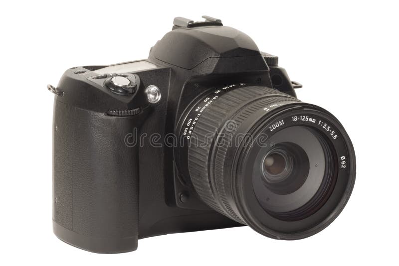 Digital SLR Camera from All Viewpoints Isolated Stock Image - Image of ...