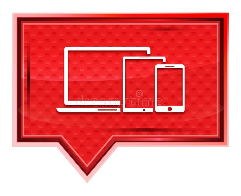 Digital Smart Devices Icon Misty Rose Pink Banner Button Stock ...