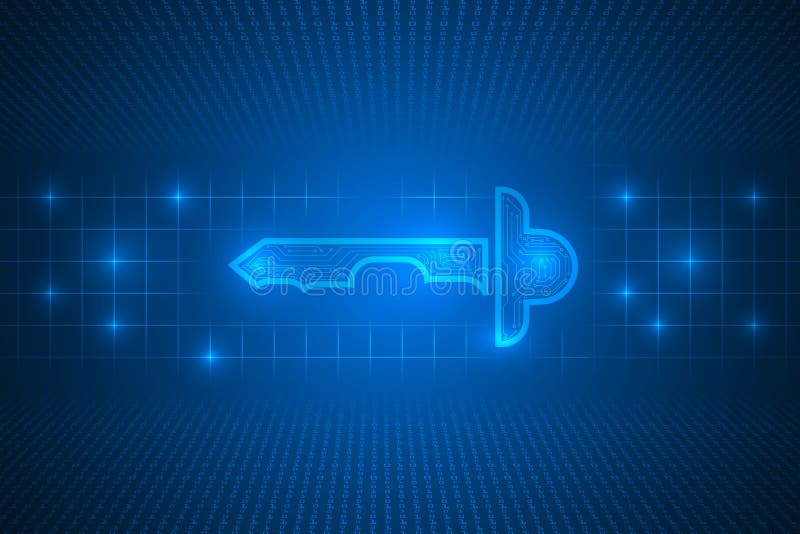 Digital Smart Security and Protection Technology Abstract Background ...