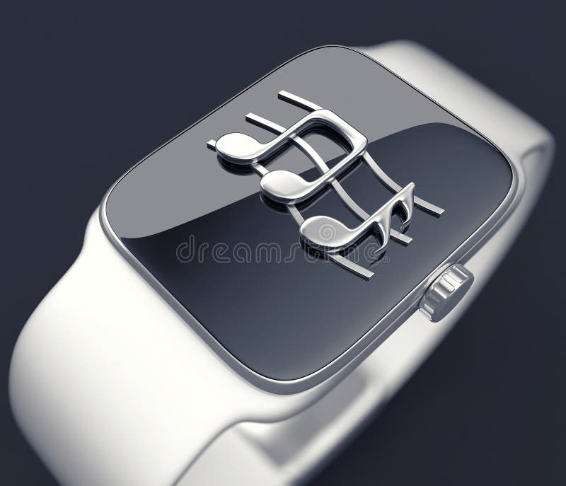Digital smart watch stock illustration. Illustration of smart - 72588644