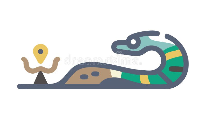 Digital Snake with Pointer, Cyber Security Threat, Data Navigation ...