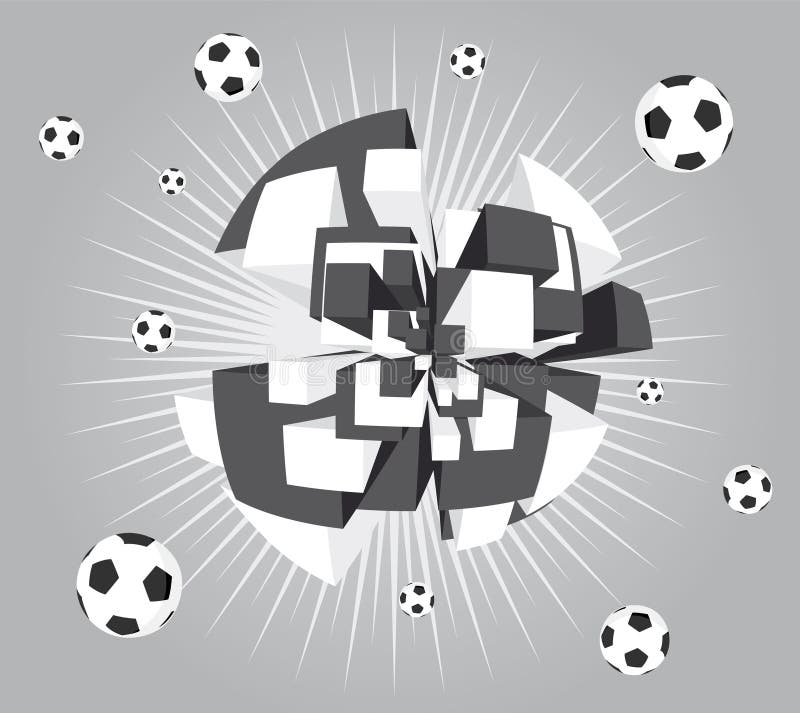 Soccer Ball Exploding Stock Illustrations – 457 Soccer Ball Exploding ...