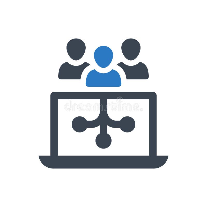 Digital Social Connectivity Icon Stock Vector - Illustration of digital ...