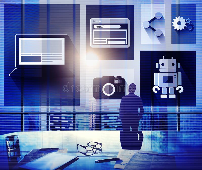 Digital Social Media Technology Internet Online Concept Stock Image ...