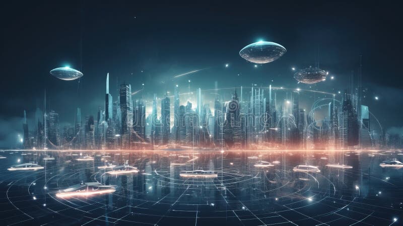 Ai Generated Future Abstract Society Stock Illustrations – 491 Ai ...