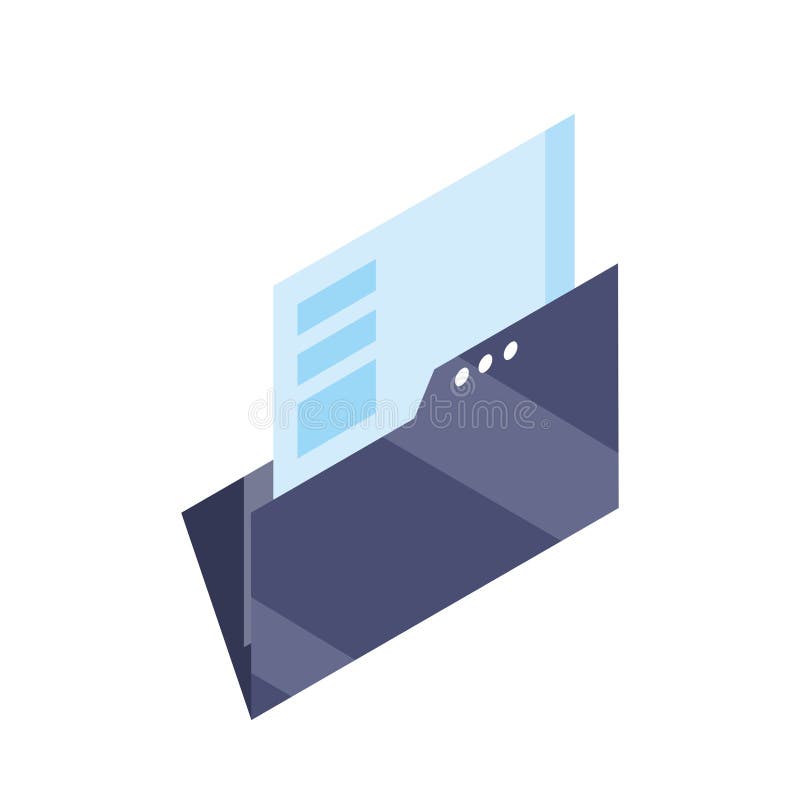 Digital solution folder stock vector. Illustration of isolated - 249249771