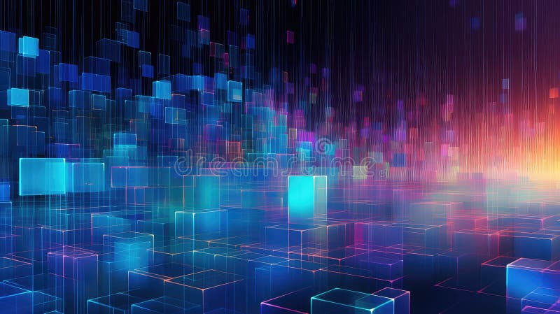 Digital Sorting Algorithm Data Stock Illustration - Illustration of ...