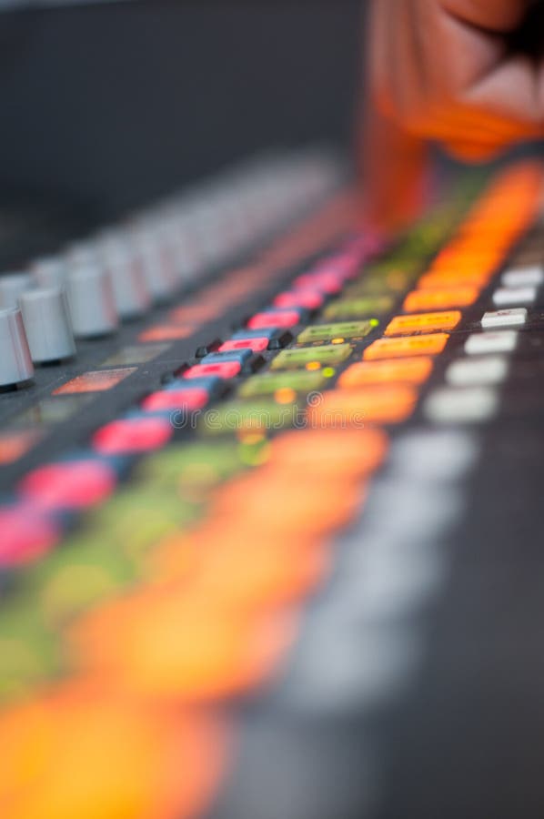 Digital sound desk colors stock photo. Image of energy - 51242102