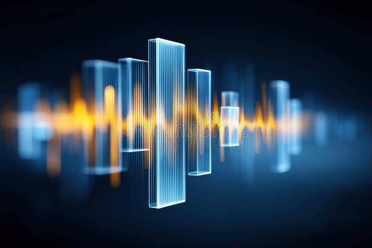 Digital Sound Equalizer Bars, Abstract Music Frequency Visualization ...