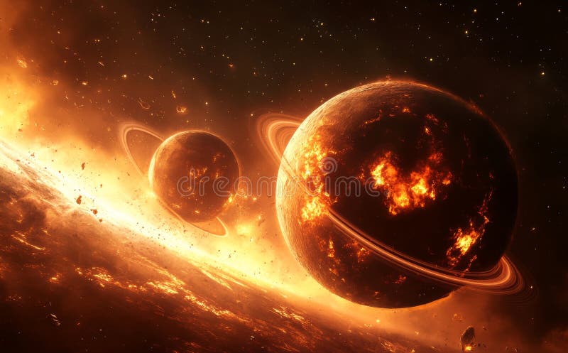 A Digital Space Art Illustration in 5K with Realistic Visuals of ...
