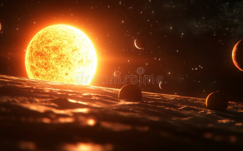 Digital Space Art in 5K for a High Quality Visual of the Solar System ...