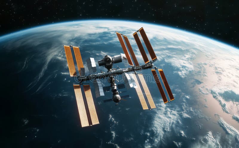Digital Space Art in 5K - Realistic Visualization of a Space Station on ...