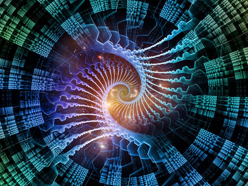 Digital Space Geometry stock illustration. Illustration of grid - 166699871