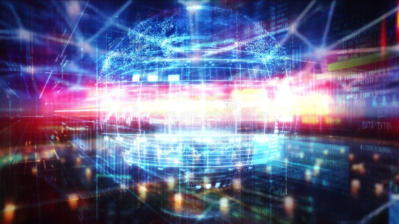 Digital Space of Global Stock Exchange Trading. Stock Footage - Video ...