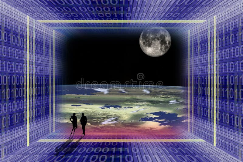 Digital space travel stock photo. Image of metaphorical - 2490470