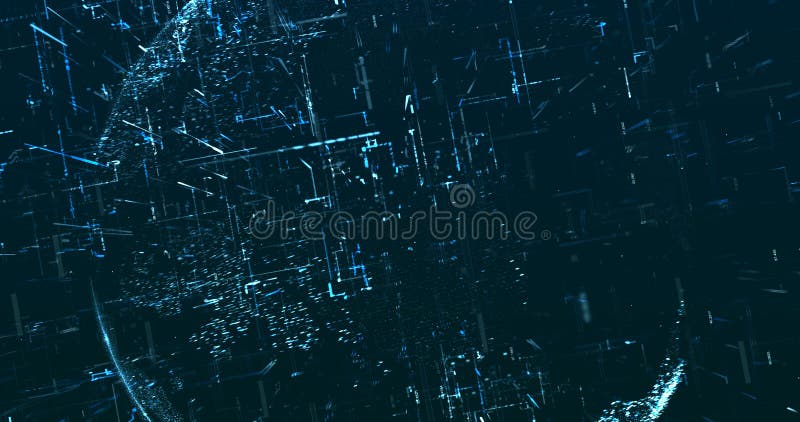 Digital Space World 3d Data Earth Background 3d Rendering Stock ...