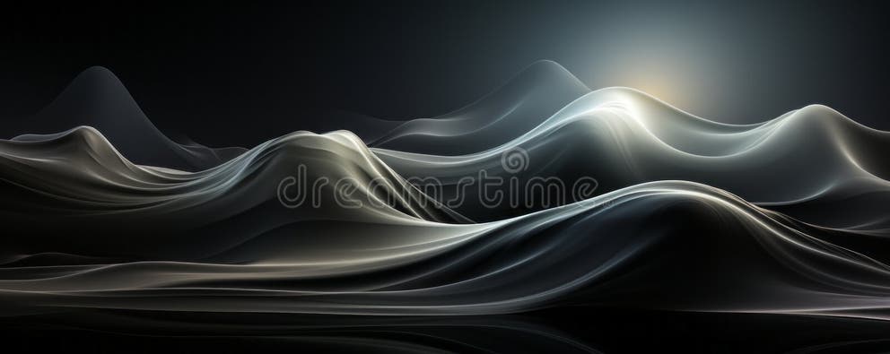 Digital Spectrum Monochrome Ray Lighting Creates Textured Abstract ...