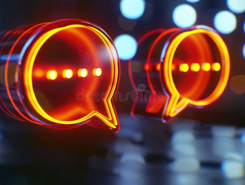 Digital Speech Bubbles stock photo. Image of innovative - 362789860
