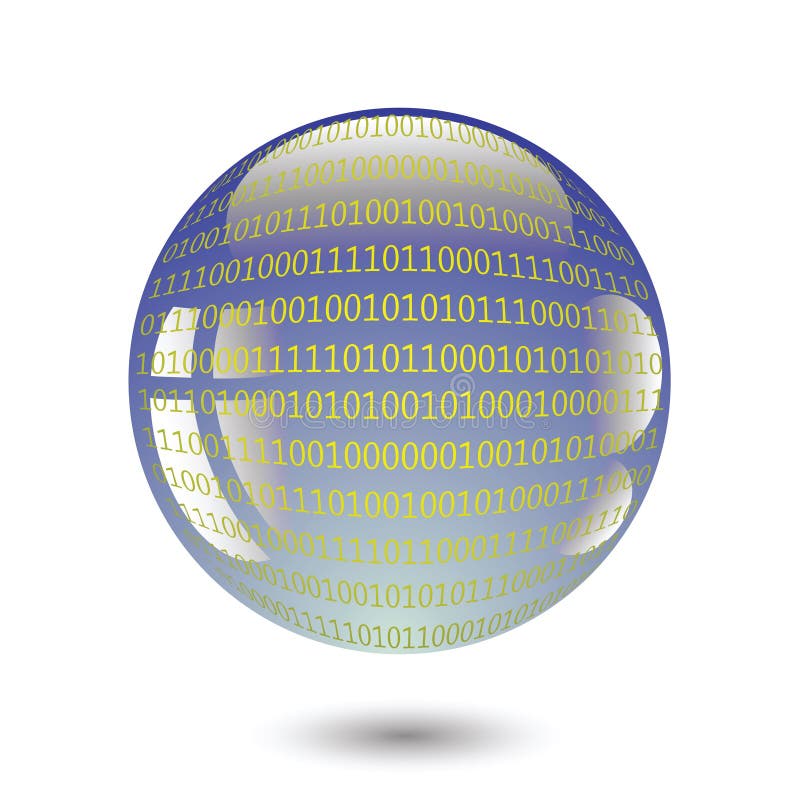 Digital sphere stock vector. Illustration of isolated - 39753508