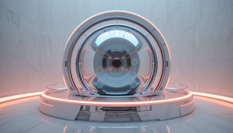 Digital Sphere with Glowing Connections Stock Illustration ...