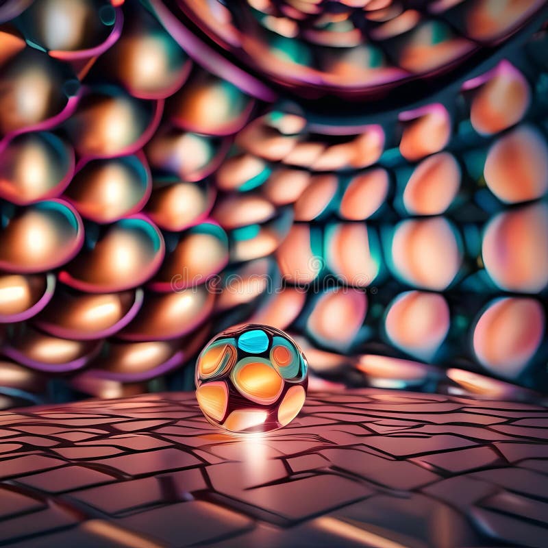 Digital Spheres Floating and Rotating in a Mesmerizing Pattern ...