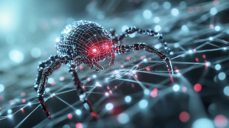 Computer Network Spider Web Stock Illustrations – 1,243 Computer ...