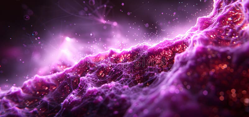 Digital Spider Web Green and Violet 3D Rendering High Quality Photo ...