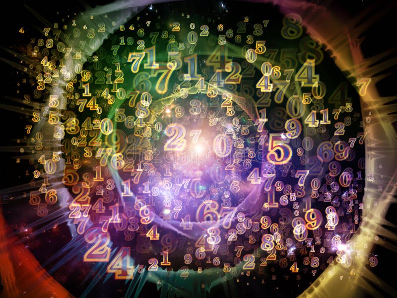 Digital Spiral Source stock illustration. Illustration of bright ...