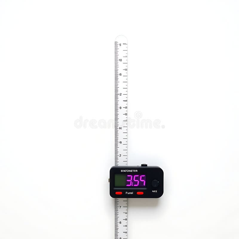 A Digital Stadiometer for Measuring Height Displayed on a White ...