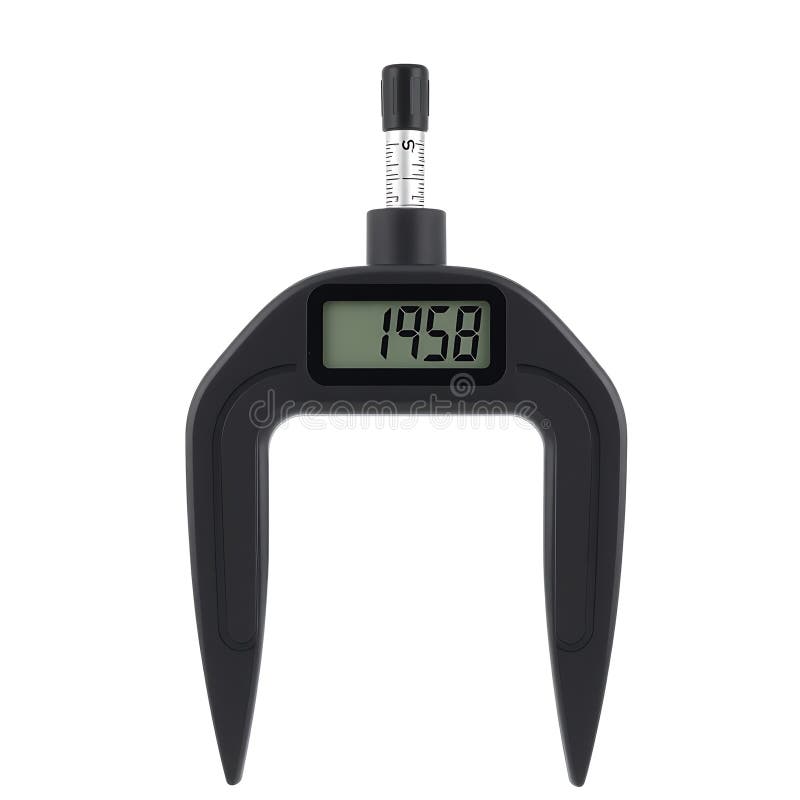 A Digital Stadiometer for Measuring Height Isolated on a White ...