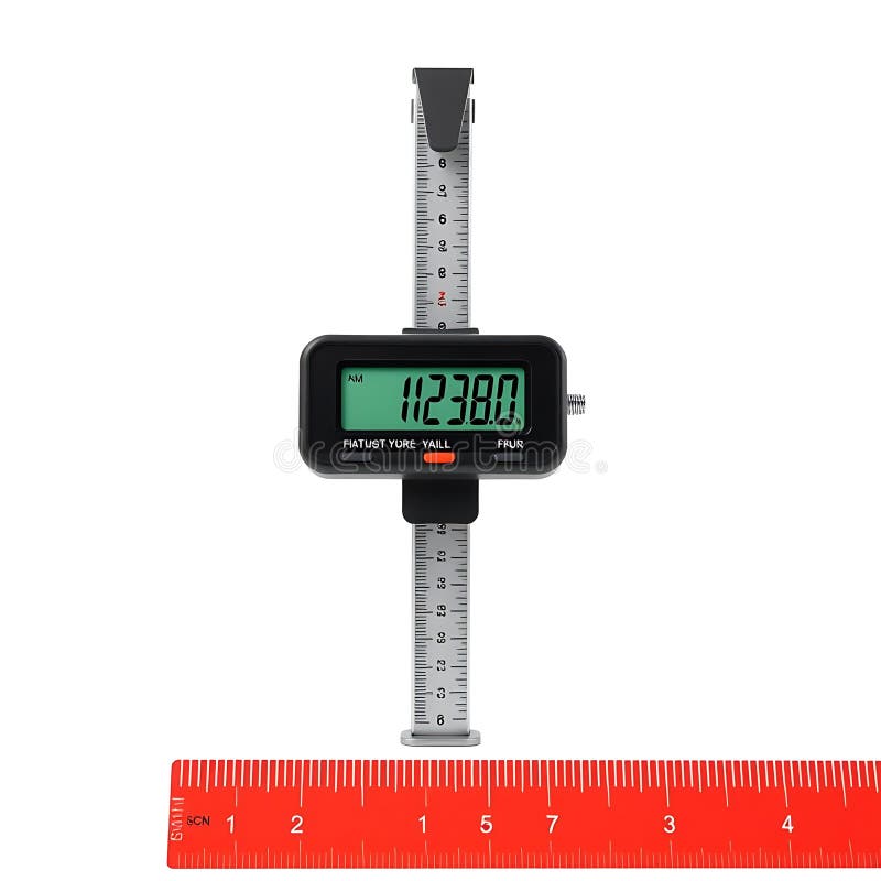 A Digital Stadiometer for Measuring Height Isolated on a White ...