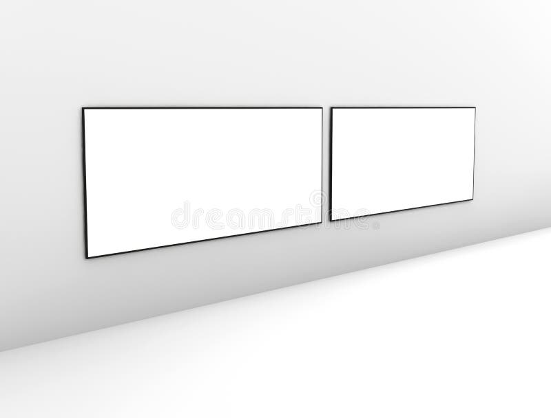 Digital Stand Signage Lightbox Stock Illustration - Illustration of ...