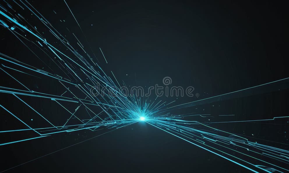 Digital Star-like Light Source in the Center, Surrounded by Complex ...