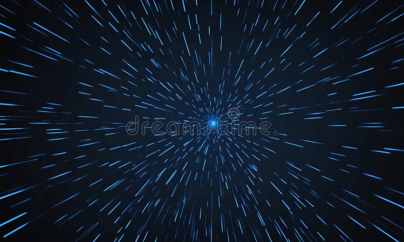 Digital Starburst Pattern with Bright Blue Center, Radiating Outwards ...