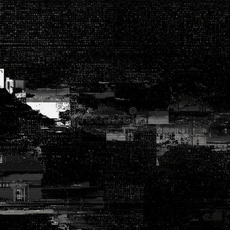 Digital Static Noise Glitch Abstract Background Stock Illustration ...