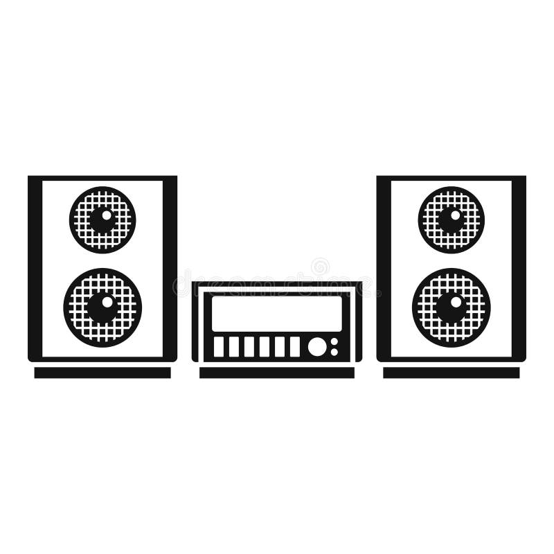 Digital Stereo System Icon, Simple Style Stock Vector - Illustration of ...