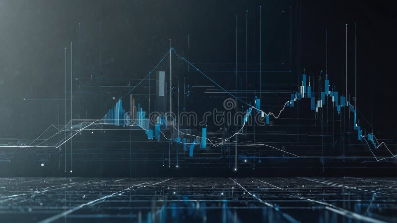 Digital Stock Market Data Visualization Stock Illustration ...