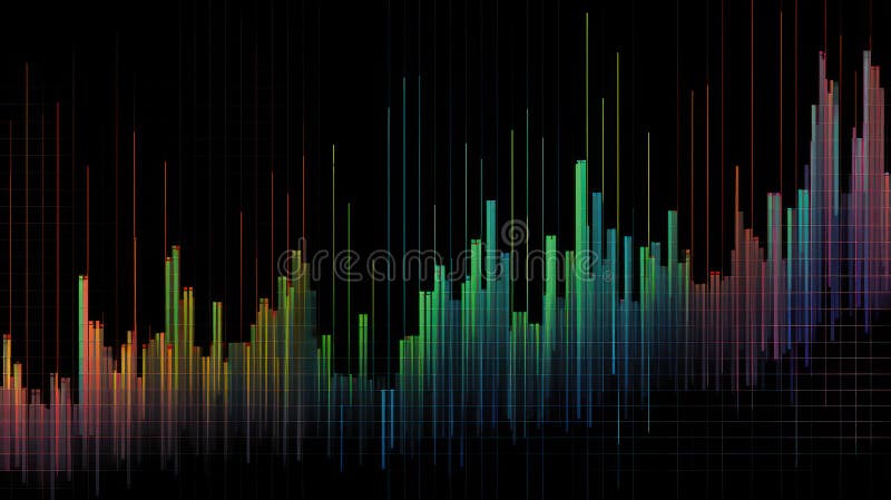 Digital Stock Market Matrix Stock Illustration - Illustration of charts ...