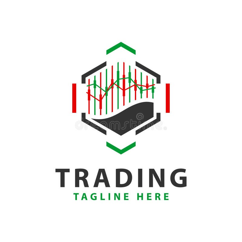 Trading Logo Concept Vector Isolated in White Background Stock ...