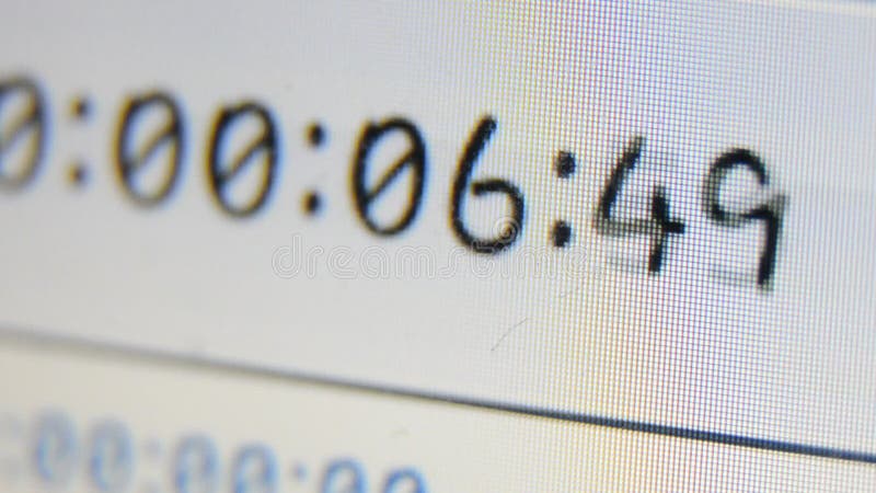 Digital stopwatch counter stock footage. Video of life - 42596484