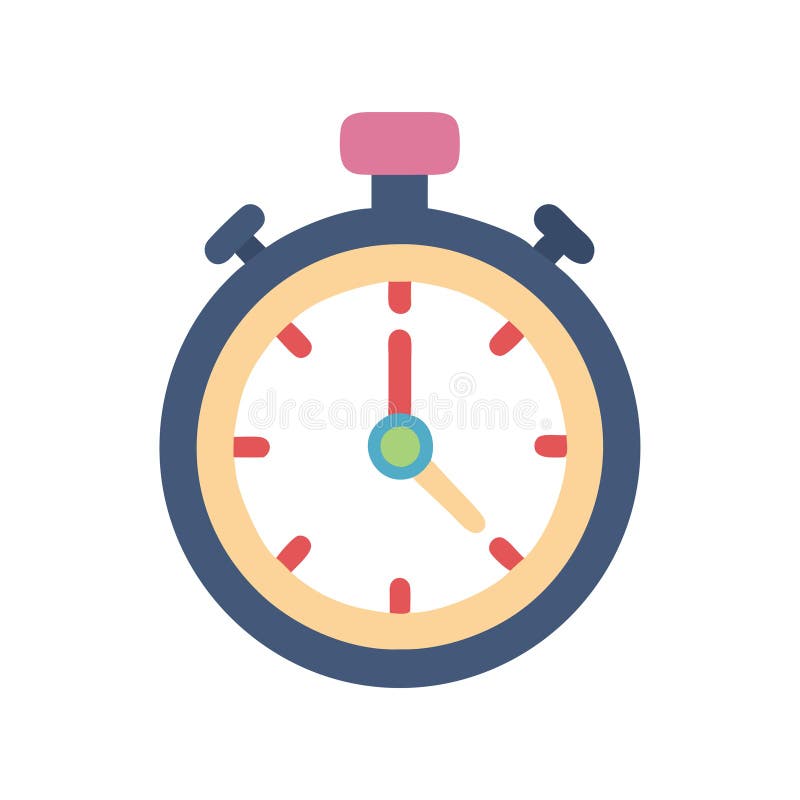 Digital Stopwatch for Modern Use Stock Illustration - Illustration of ...