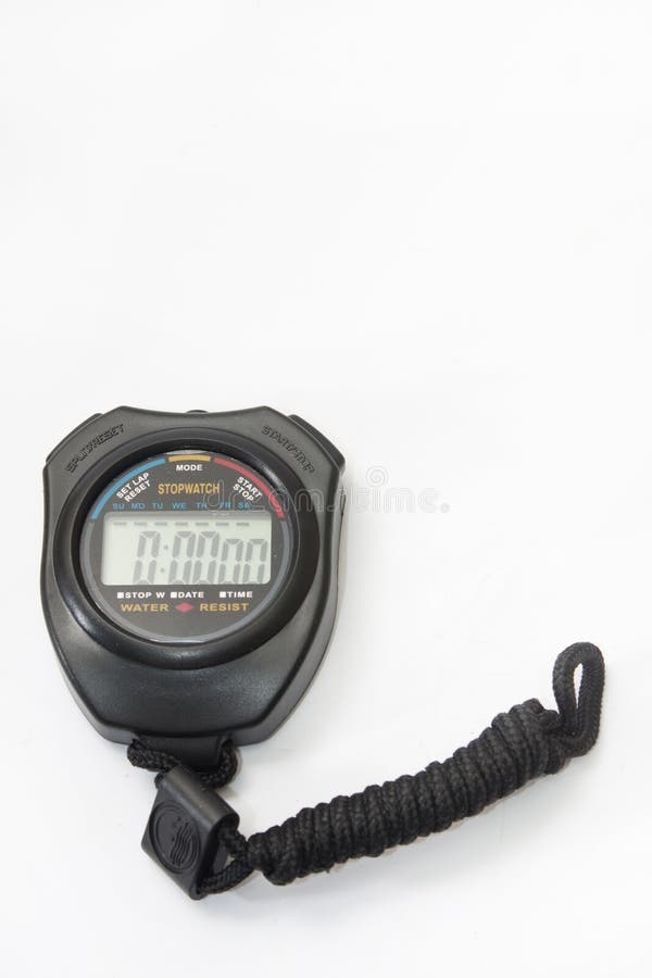 Digital Clock and a Digital Thermometer for Measuring Temperature Stock ...