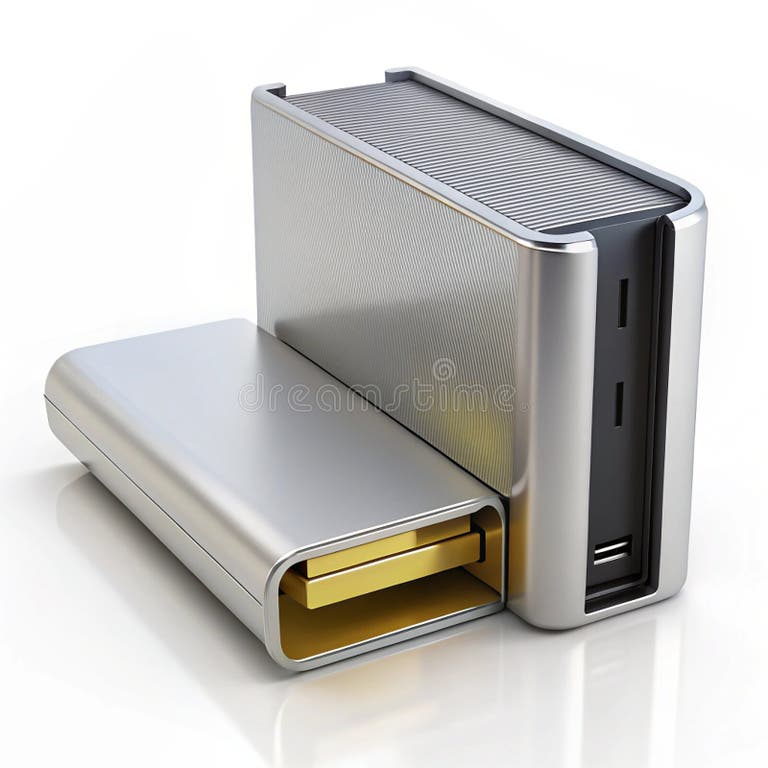 Digital Storage Device with File Access and Storage Stock Illustration ...