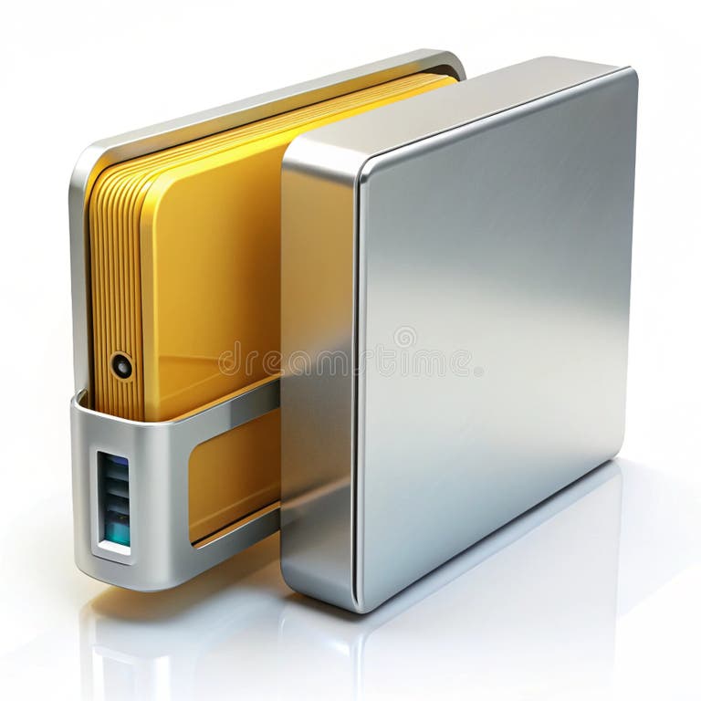 Digital Storage Device with File Access and Storage Stock Illustration ...