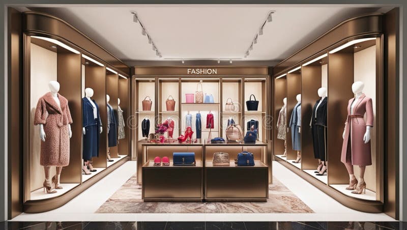 A Digital Storefront with a Wide Range of Fashion Items Displayed Stock ...
